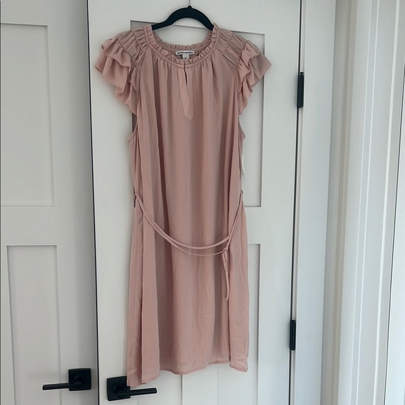 Amazon Essentials | Dresses | Chic Ruffled Pink Dress | Poshmark
